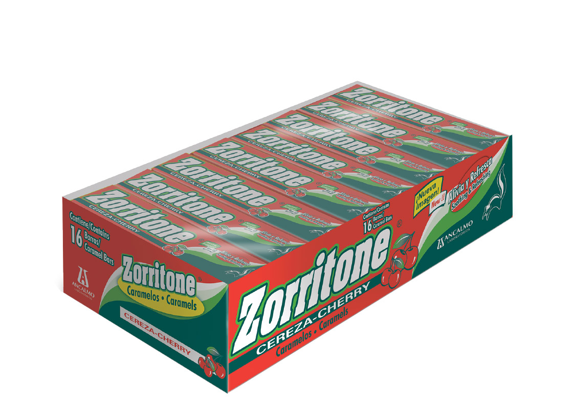 Zorritone caramelo sabor cereza - Laboratorios Ancalmo