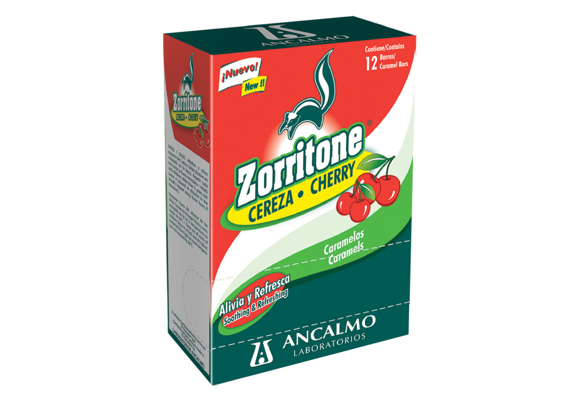 Zorritone caramelo sabor cereza - Laboratorios Ancalmo