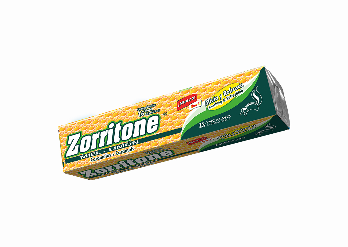 Zorritone caramelo sabor miel limón - Laboratorios Ancalmo