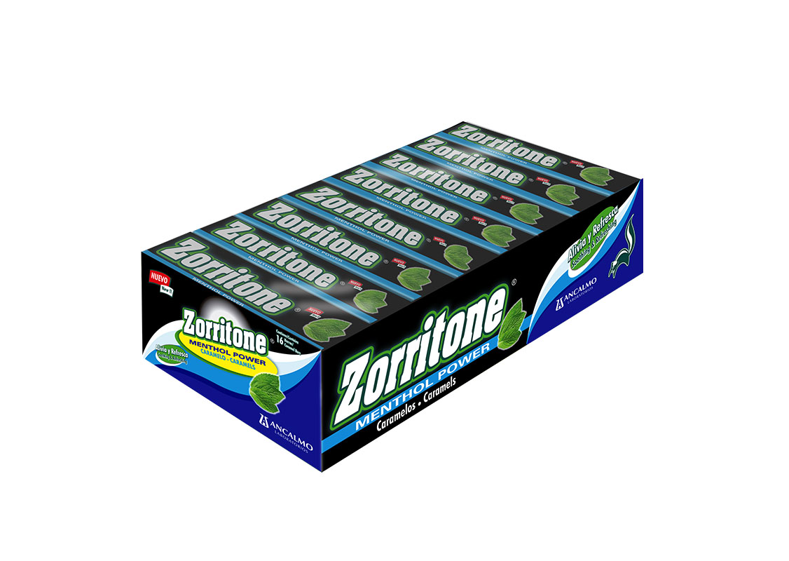Zorritone caramelo menthol power - Laboratorios Ancalmo