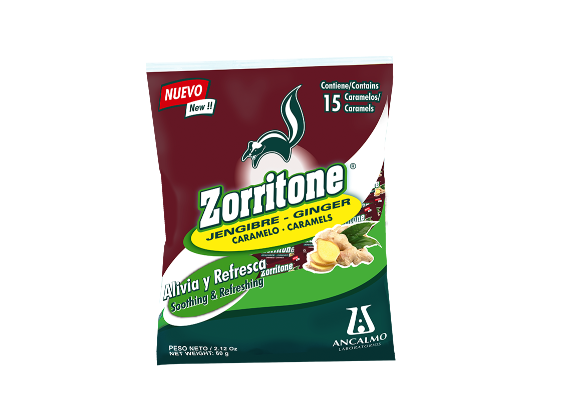 Zorritone Caramelo sabor Jengibre - Laboratorios Ancalmo